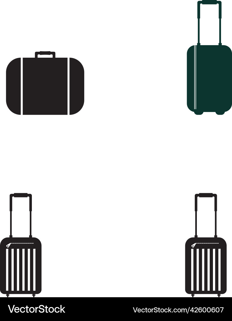 Suitcase icon Royalty Free Vector Image - VectorStock