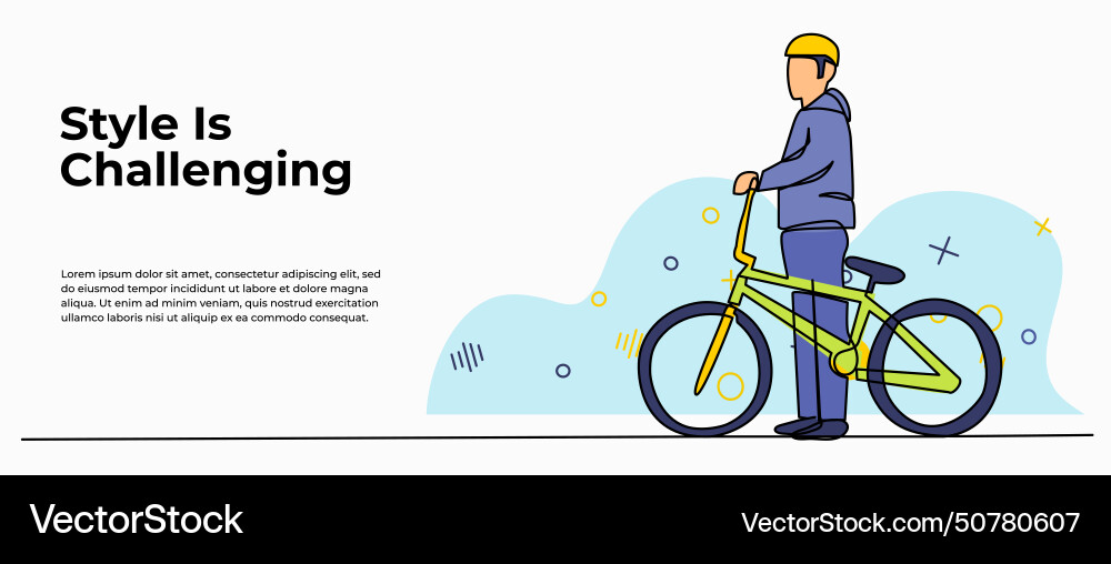 Young man standing holding Royalty Free Vector Image