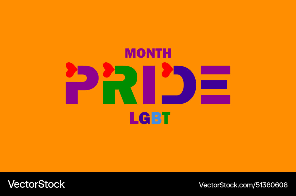 Colorful creation designs to honor pride month Vector Image
