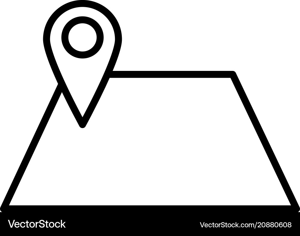 Map pin icon Royalty Free Vector Image - VectorStock