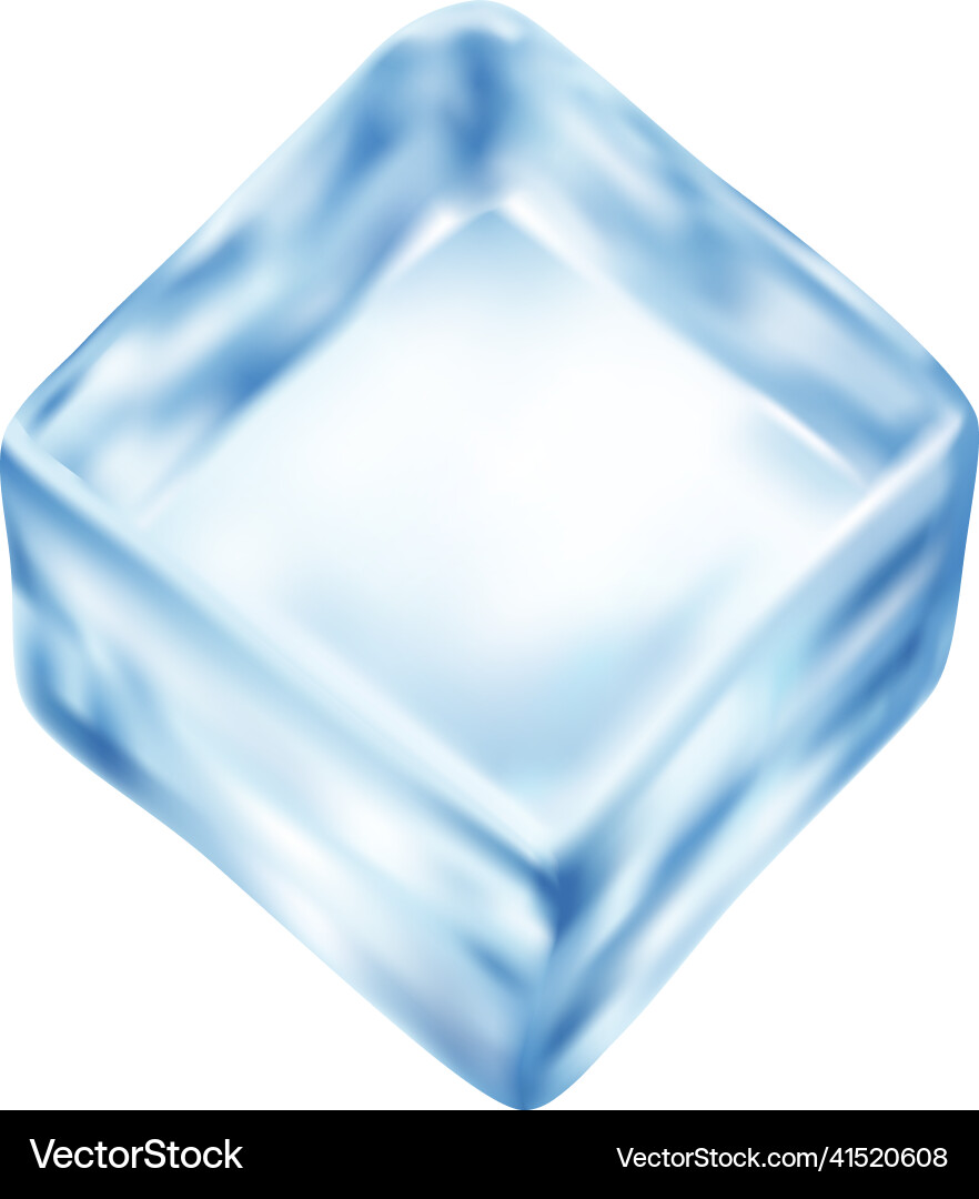 Mineral ice cube composition Royalty Free Vector Image
