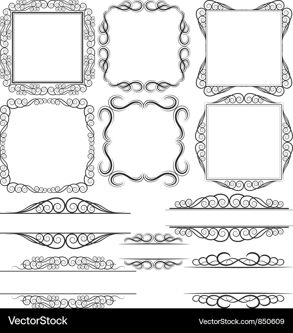 Borders and frames Royalty Free Vector Image - VectorStock