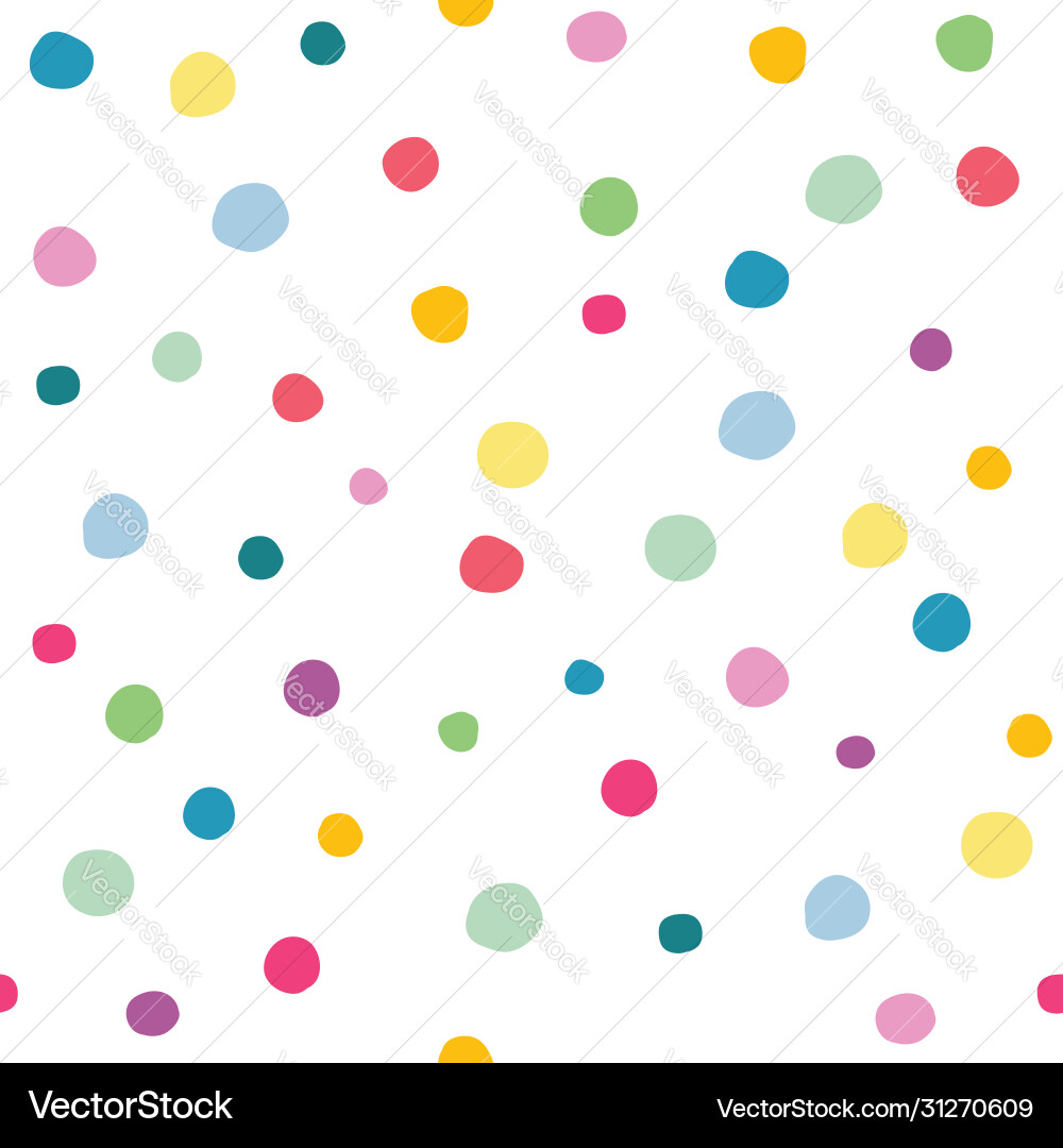 Colorful Dot Seamless Pattern Royalty Free Vector Image