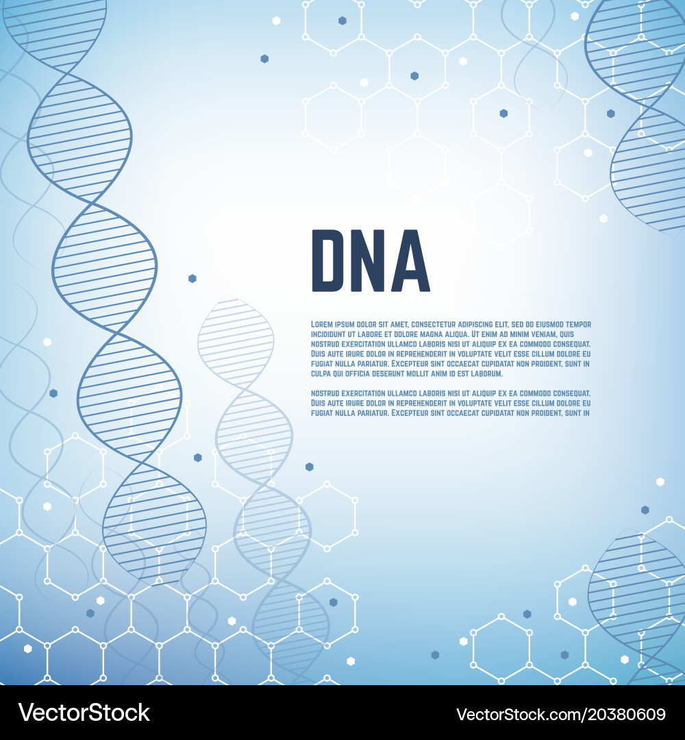 DNA & Genetics Science Background Royalty Free Vector