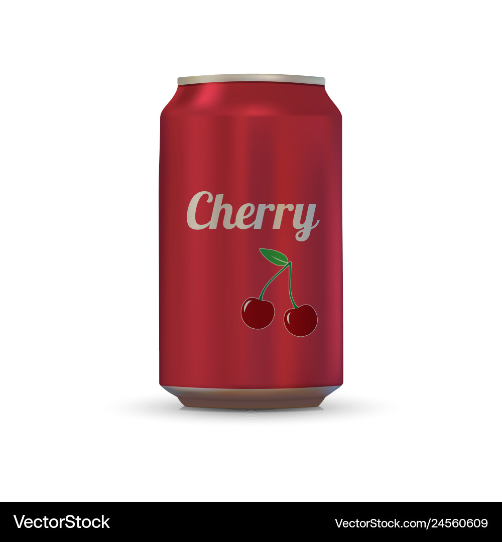 Drink aluminium can Royalty Free Vector Image - VectorStock