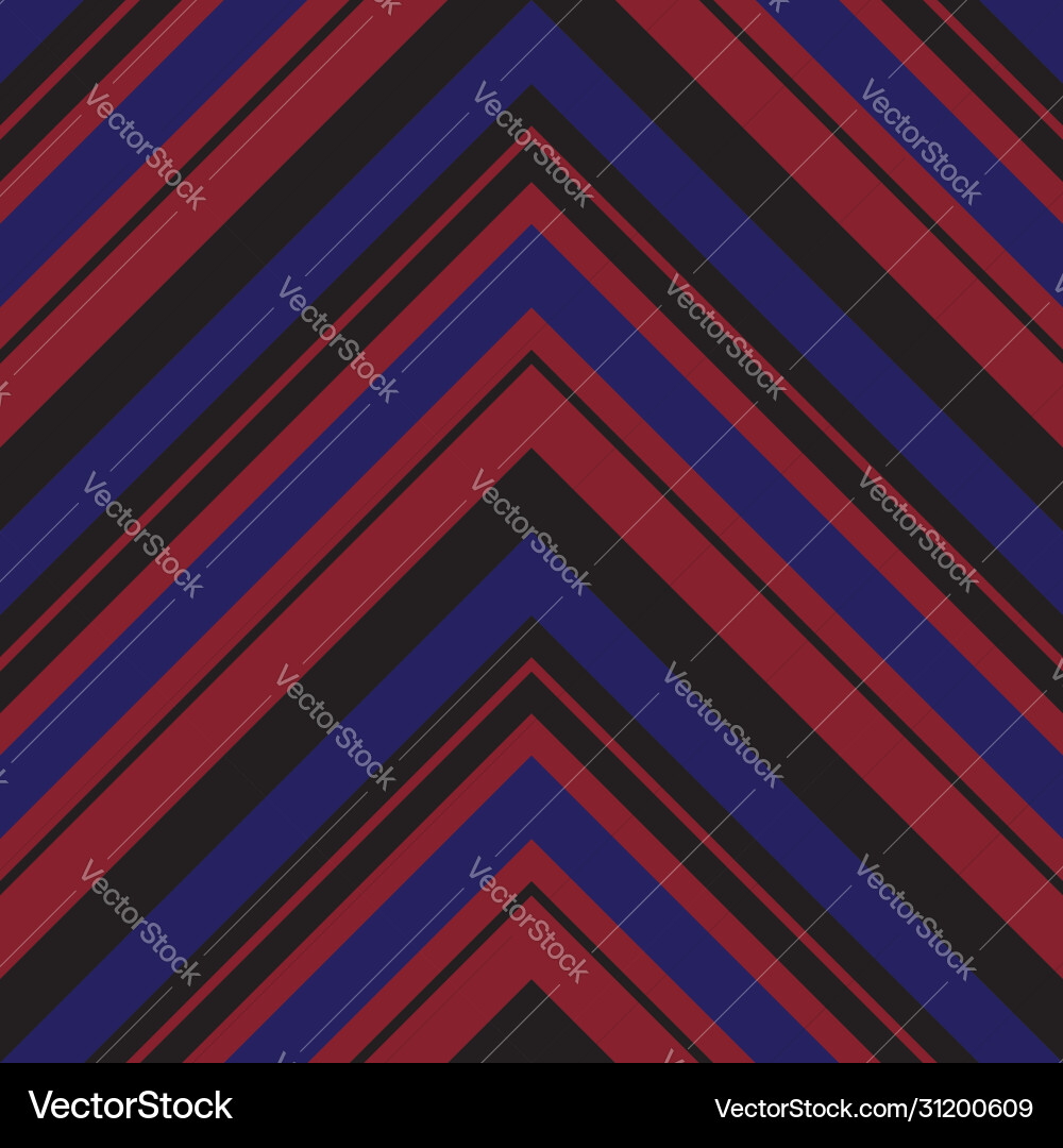 Red and blue chevron diagonal stripes seamless Vector Image