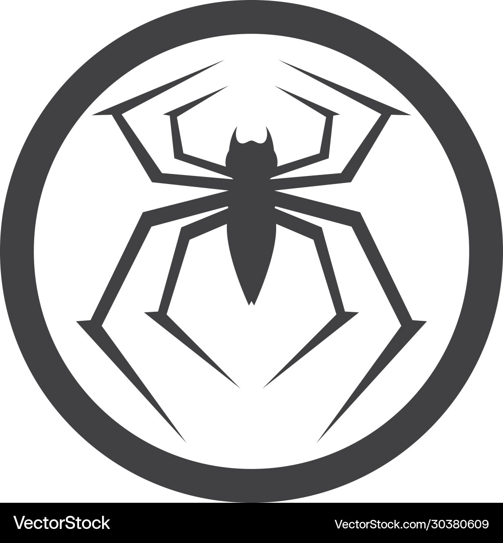 Spider symbol icon Royalty Free Vector Image - VectorStock