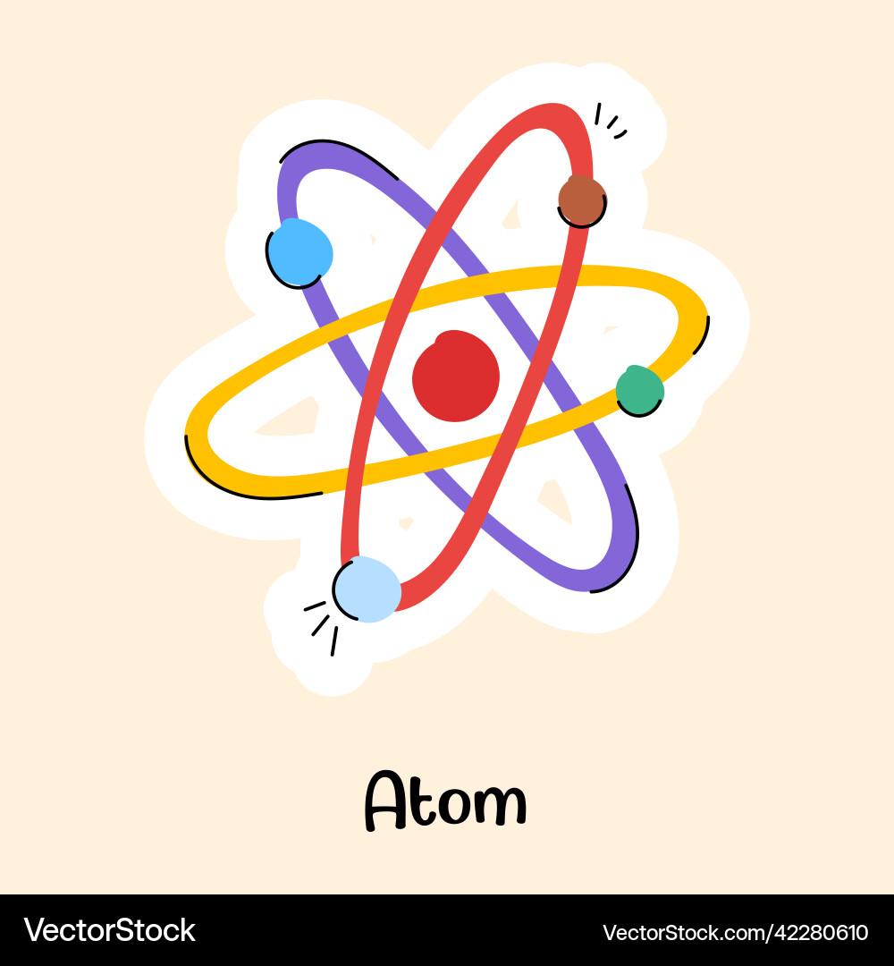 Atom Royalty Free Vector Image - VectorStock