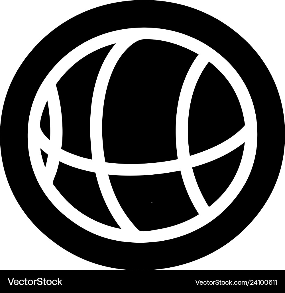 Basketball sports icon Royalty Free Vector Image