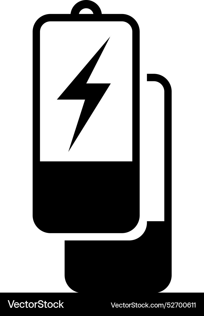 Battery charge power empty charging icon Vector Image