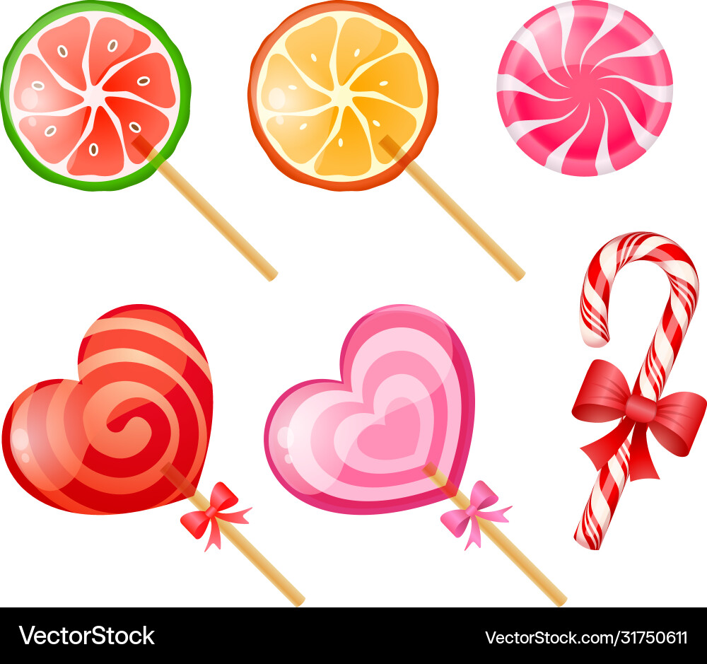 Candies set Royalty Free Vector Image - VectorStock