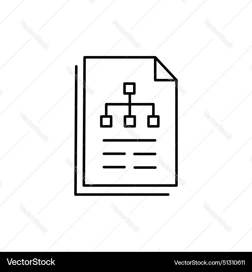 Scenario analysis icon design Royalty Free Vector Image
