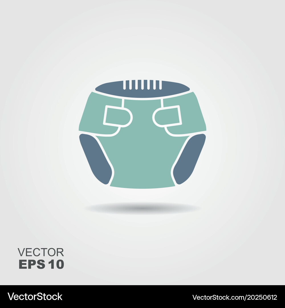 Baby blue diaper Royalty Free Vector Image - VectorStock