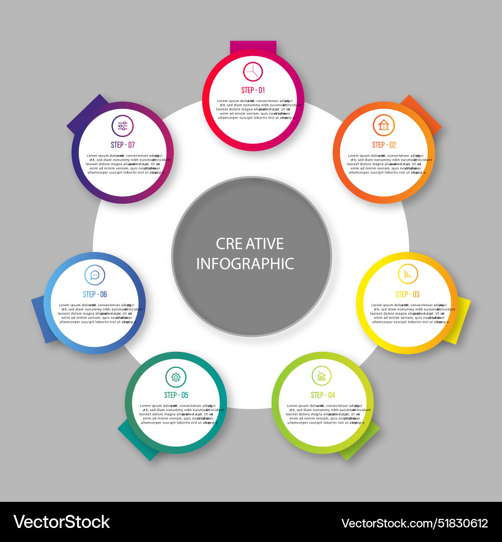 Creative infographic template design brand info Vector Image