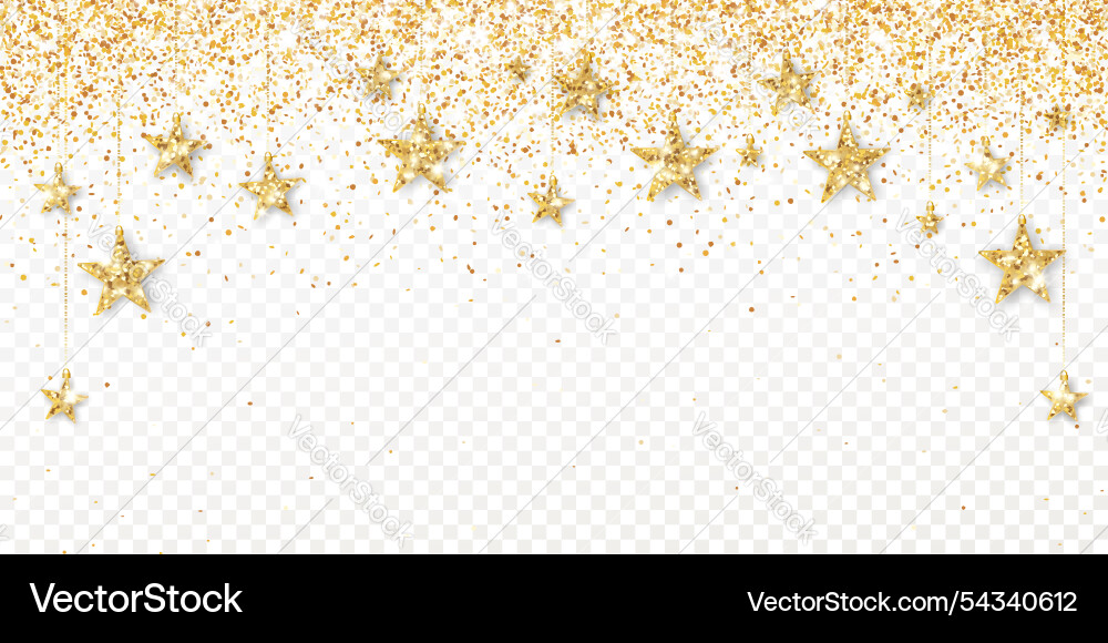 Holiday celebration background golden glitter Vector Image