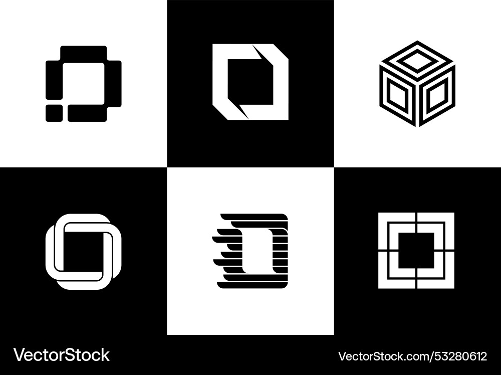 Letter o fonts and logo design Royalty Free Vector Image