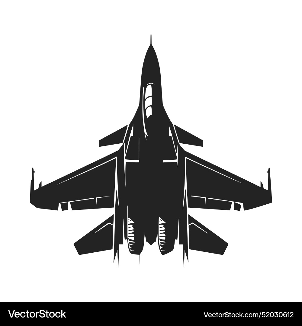 Simple airplane shape Royalty Free Vector Image