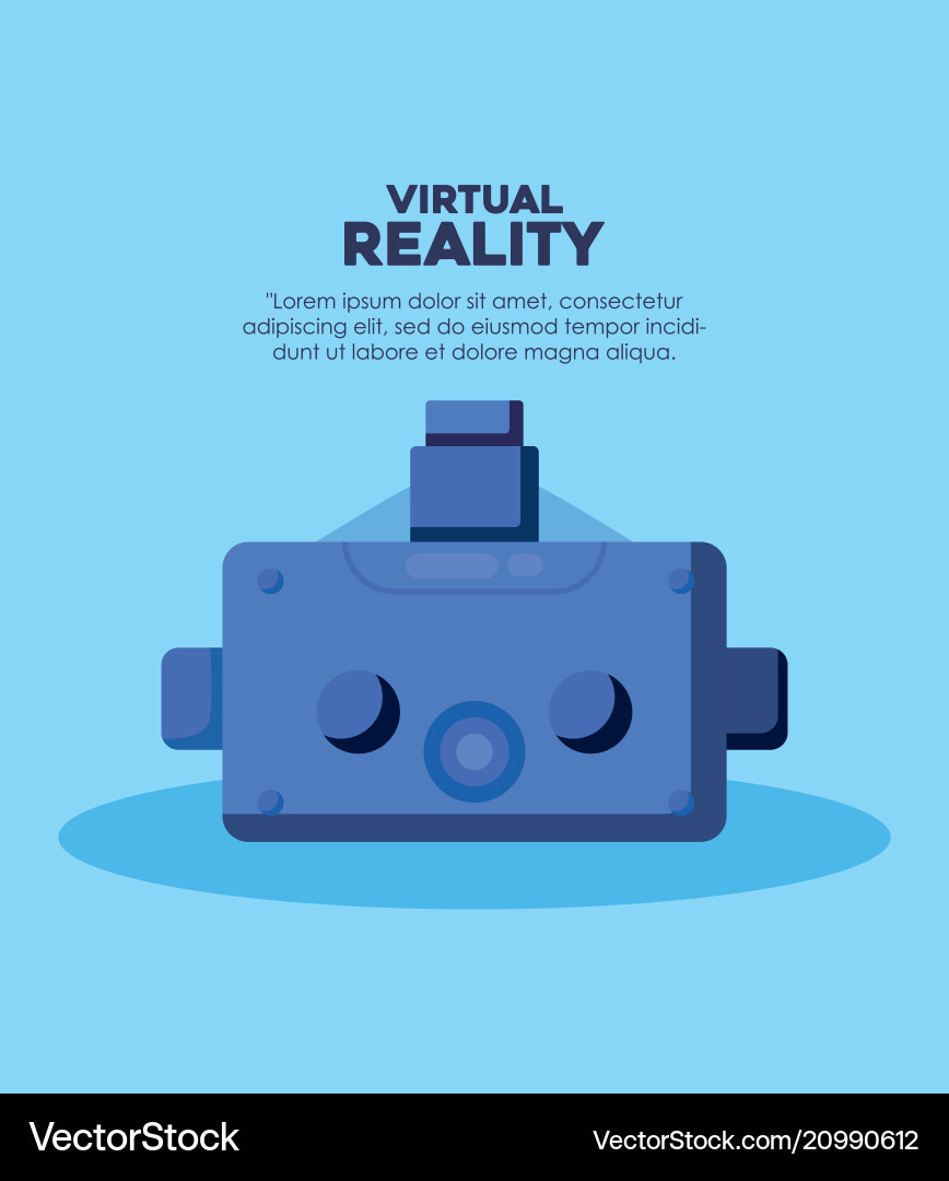 Virtual reality design Royalty Free Vector Image