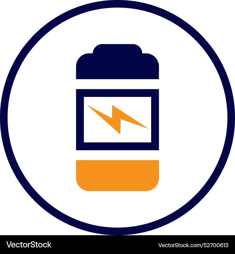 Battery charge power empty charging icon Vector Image