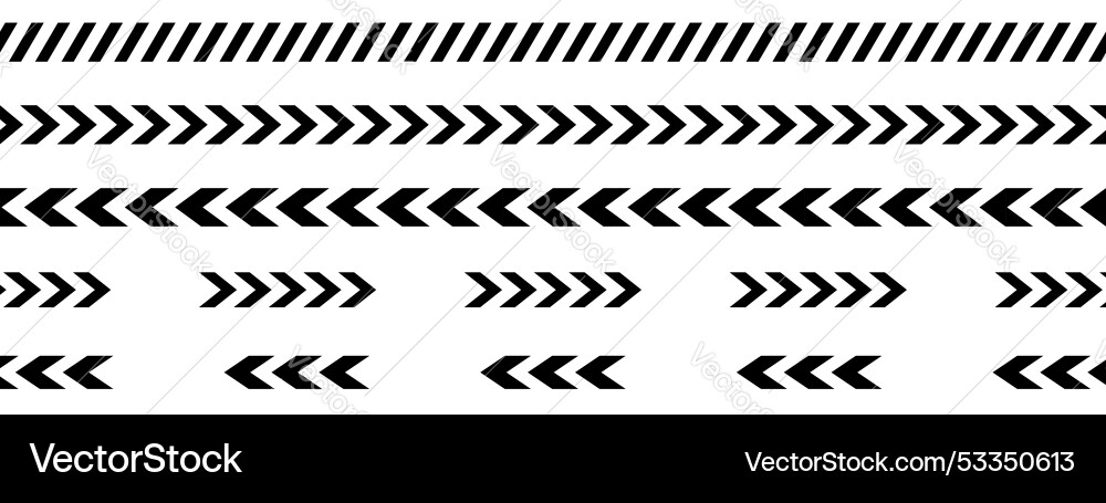 Black diagonal slashes and chevron prints Vector Image