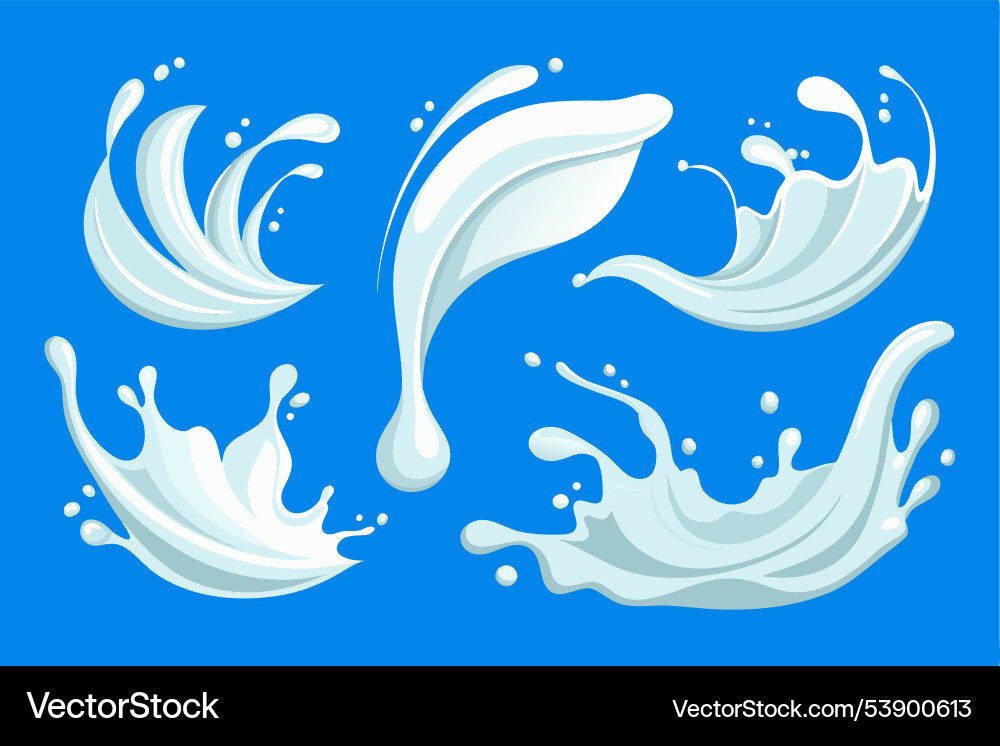 Creative milk splash art Royalty Free Vector Image
