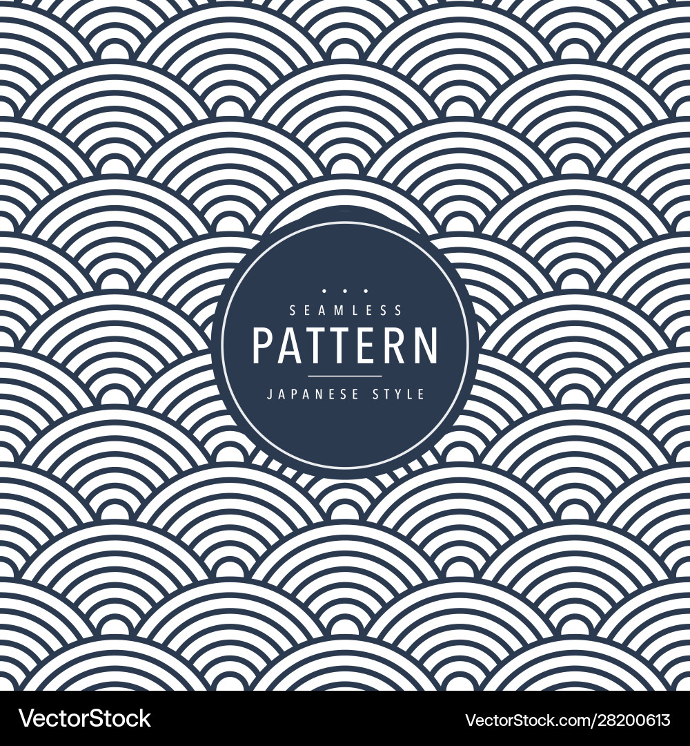 Japanese Wave Pattern Royalty Free Vector Image