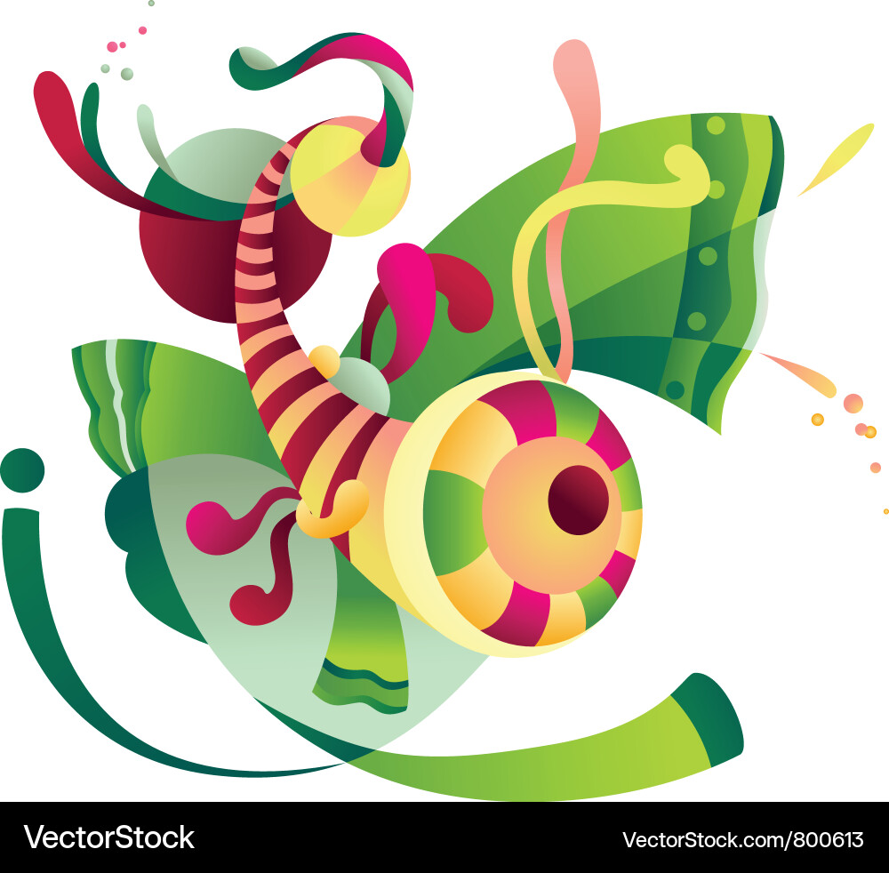 Modern abstract drawing Royalty Free Vector Image