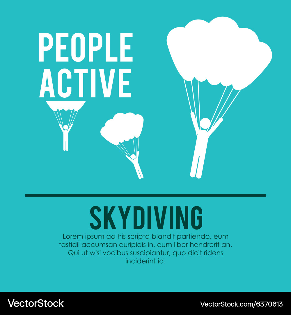 People active Royalty Free Vector Image - VectorStock