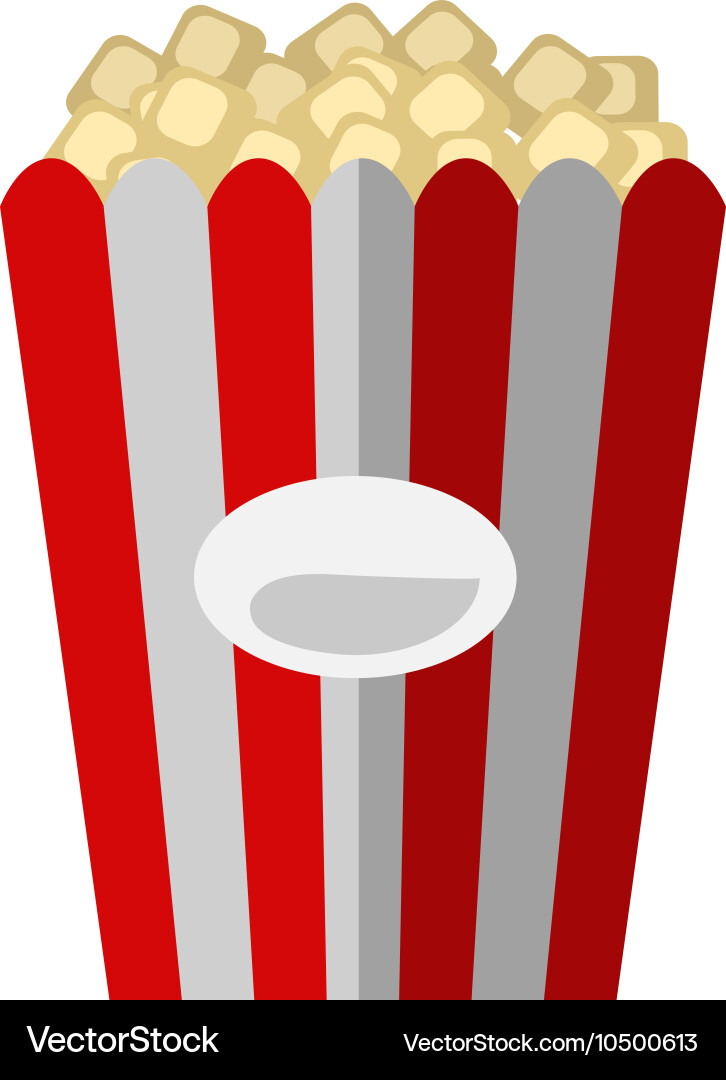 Popcorn box Royalty Free Vector Image - VectorStock