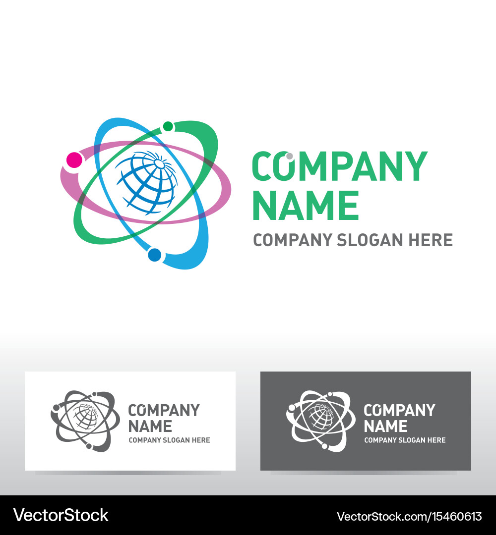 Science logo design Royalty Free Vector Image - VectorStock