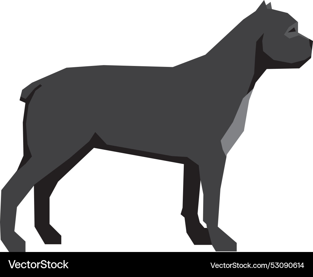 Cane corso color icon dog breed Royalty Free Vector Image