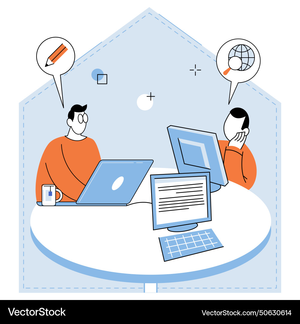 Computer lab the metaphor inspires Royalty Free Vector Image