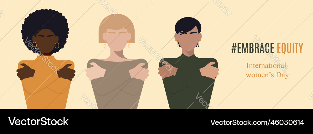 Embrace equity Royalty Free Vector Image - VectorStock