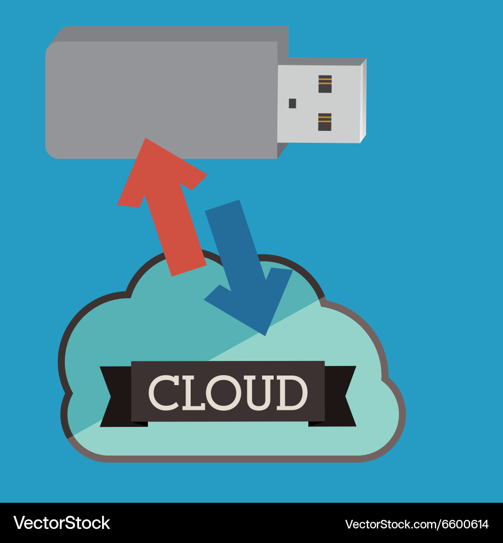 Pen drive design Royalty Free Vector Image - VectorStock