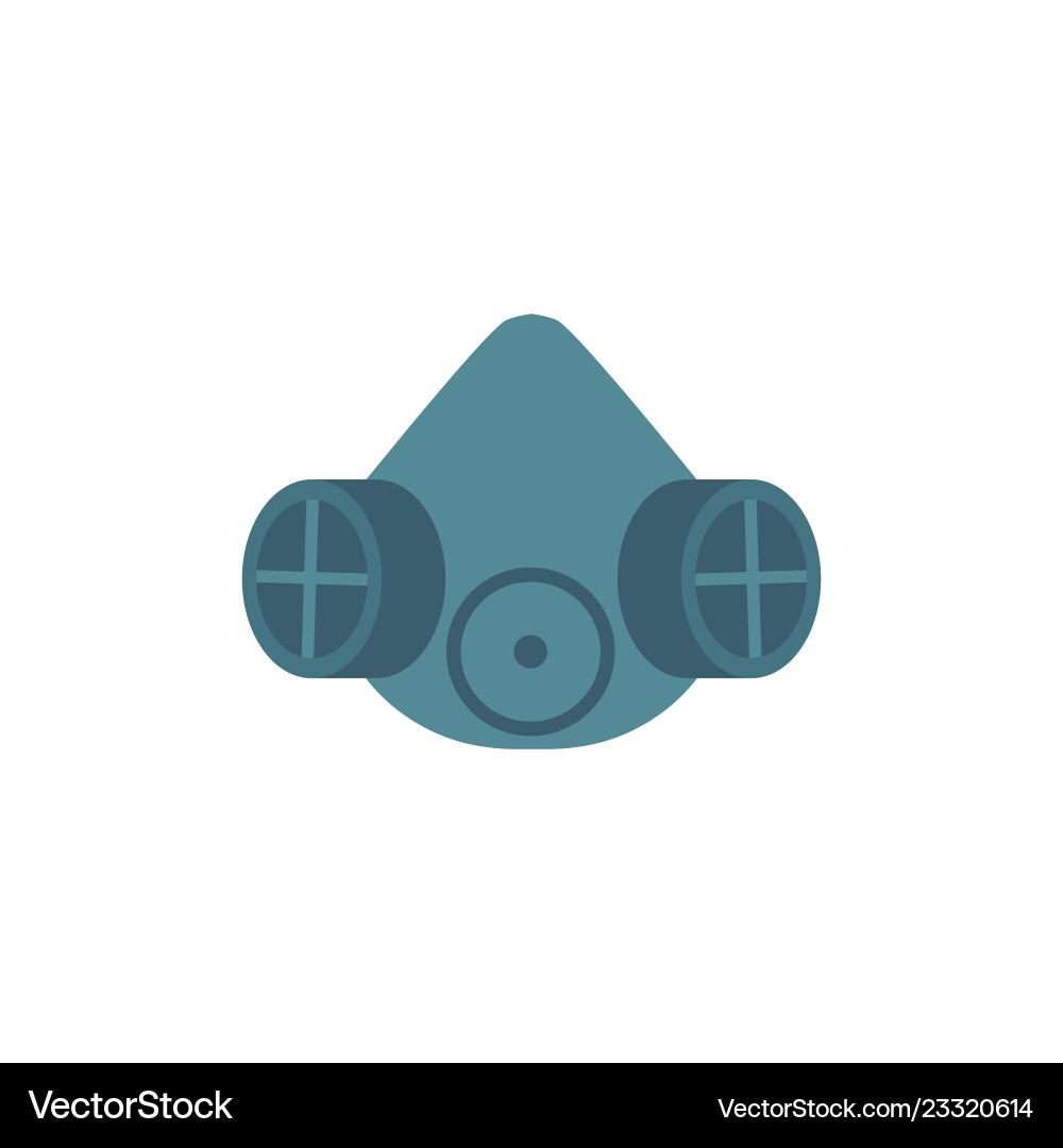 Protective gas mask with respirator icon Vector Image