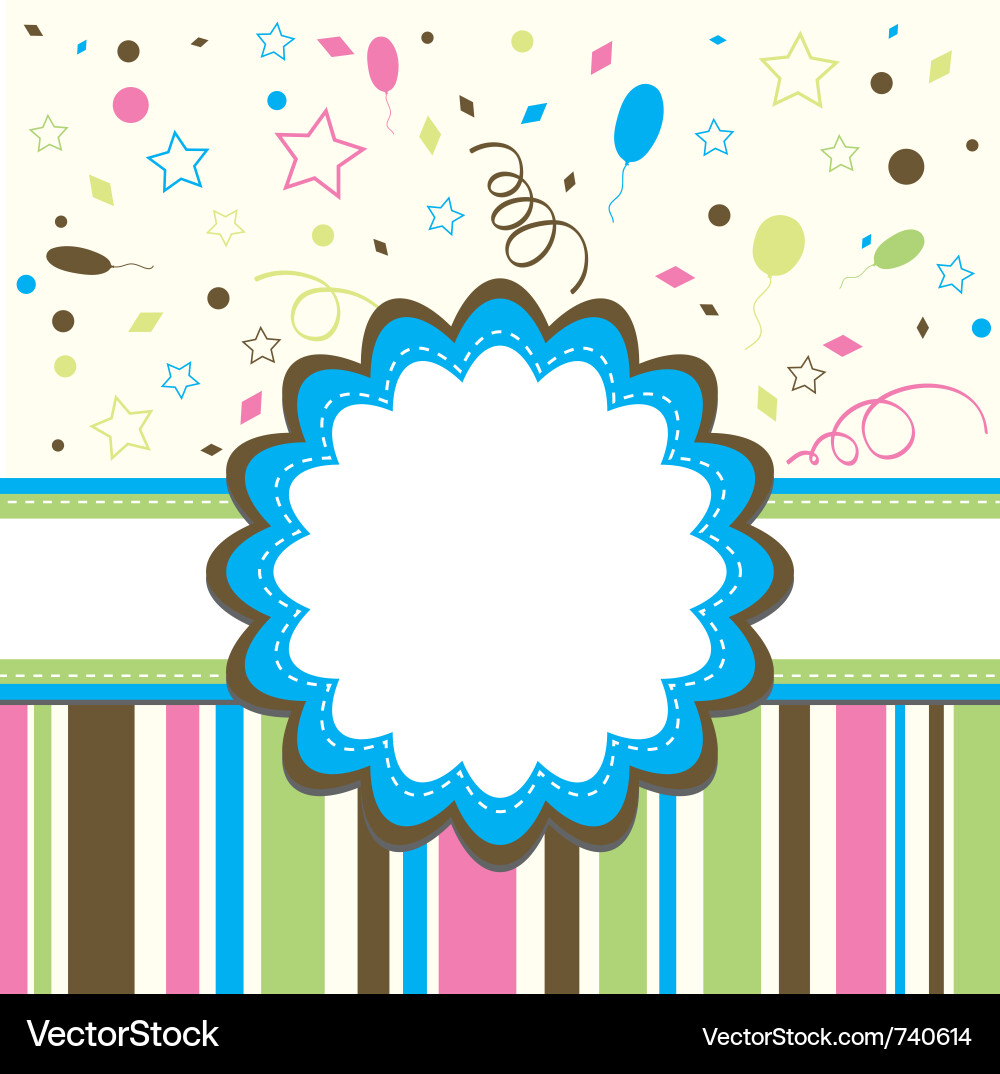 Template greeting card Royalty Free Vector Image