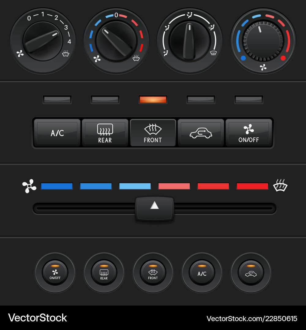 Car Air Conditioner Panel Vector Images (over 130)