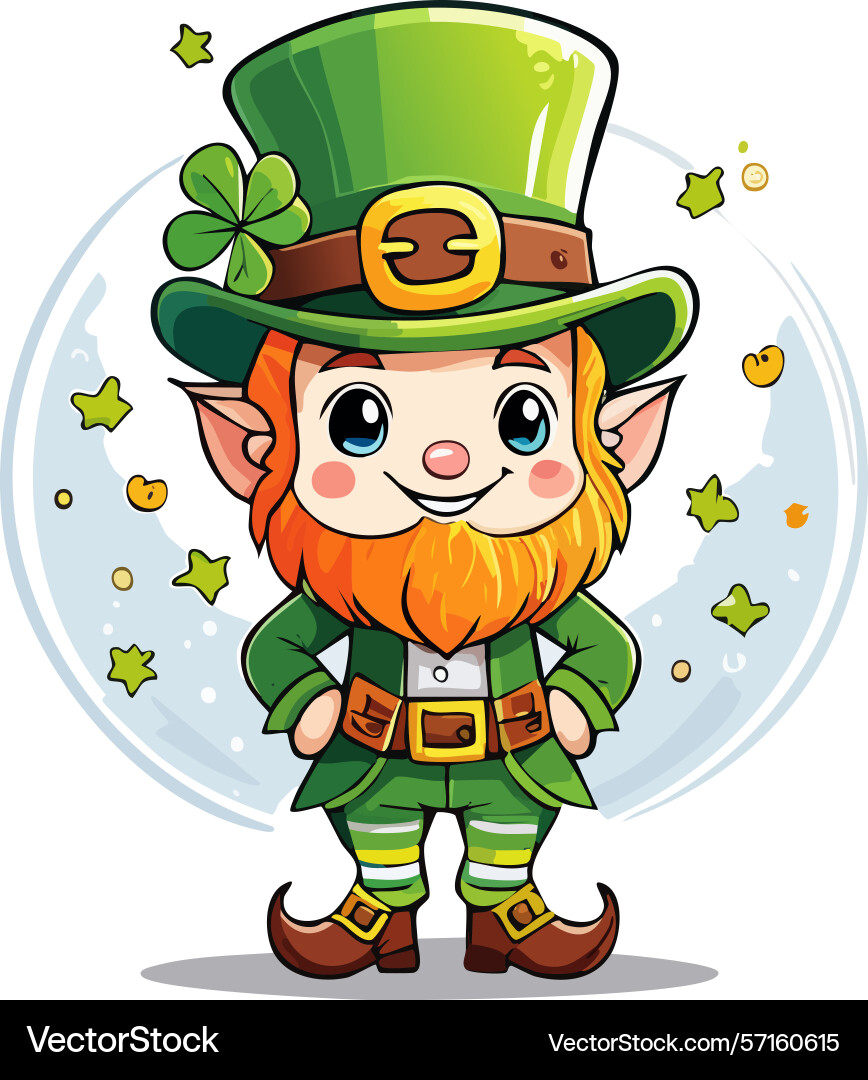 Cartoon leprechaun Royalty Free Vector Image - VectorStock