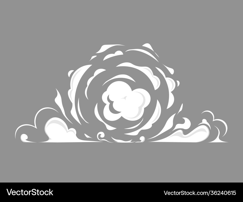 Cartoon Smoke Effects Royalty Free Vector Image