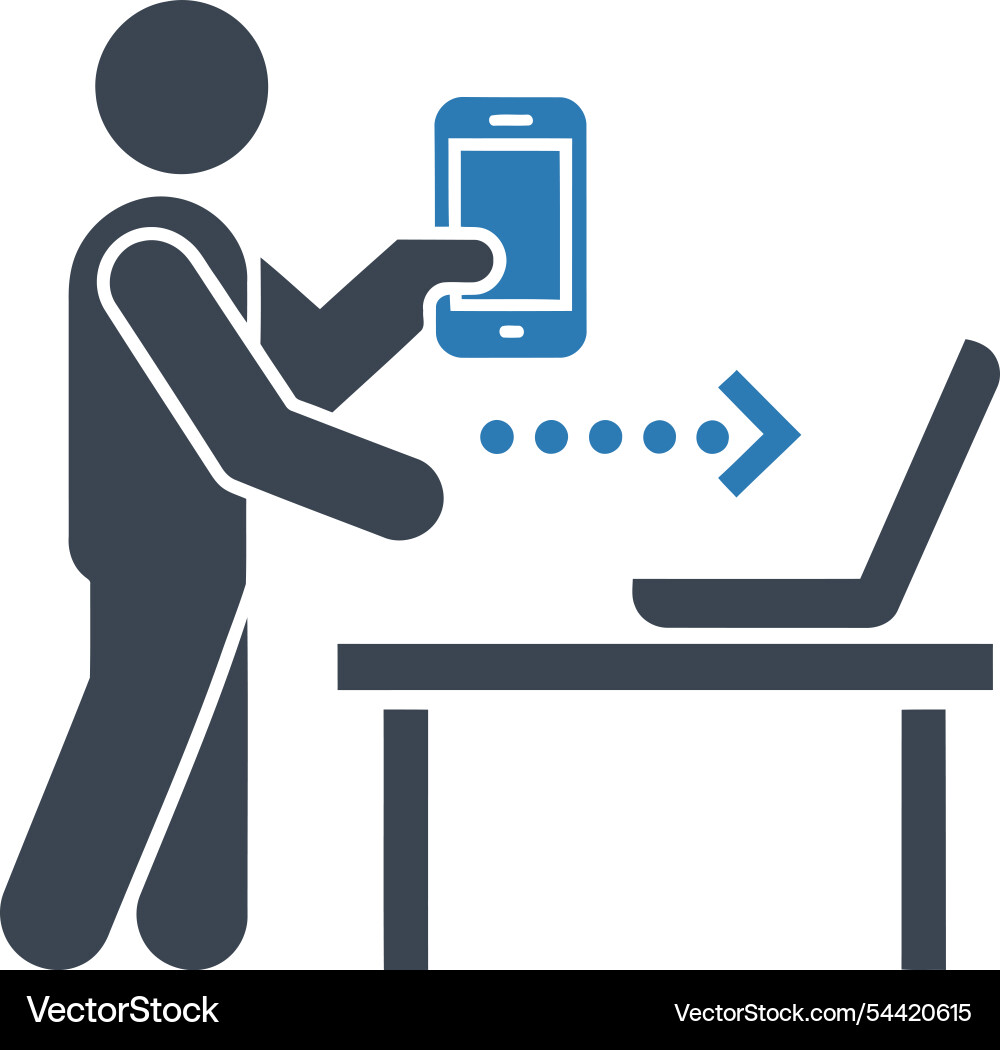 Data transfer icon Royalty Free Vector Image - VectorStock