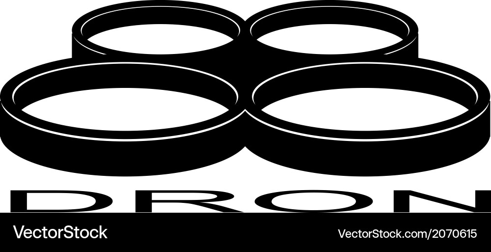 Dron logo Royalty Free Vector Image - VectorStock