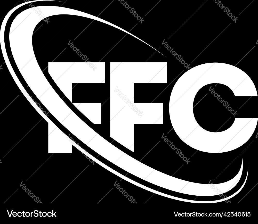 Ffc logo letter design Royalty Free Vector Image