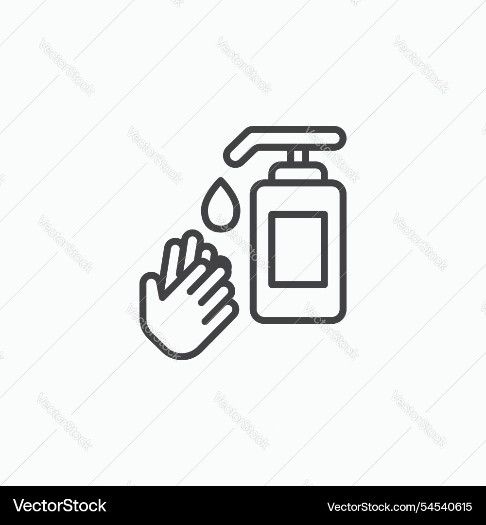 Hand wash icon Royalty Free Vector Image - VectorStock