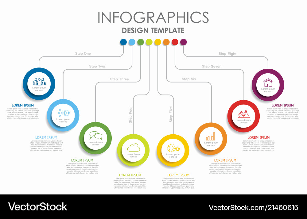 Modern Infographic Template Royalty Free Vector Image