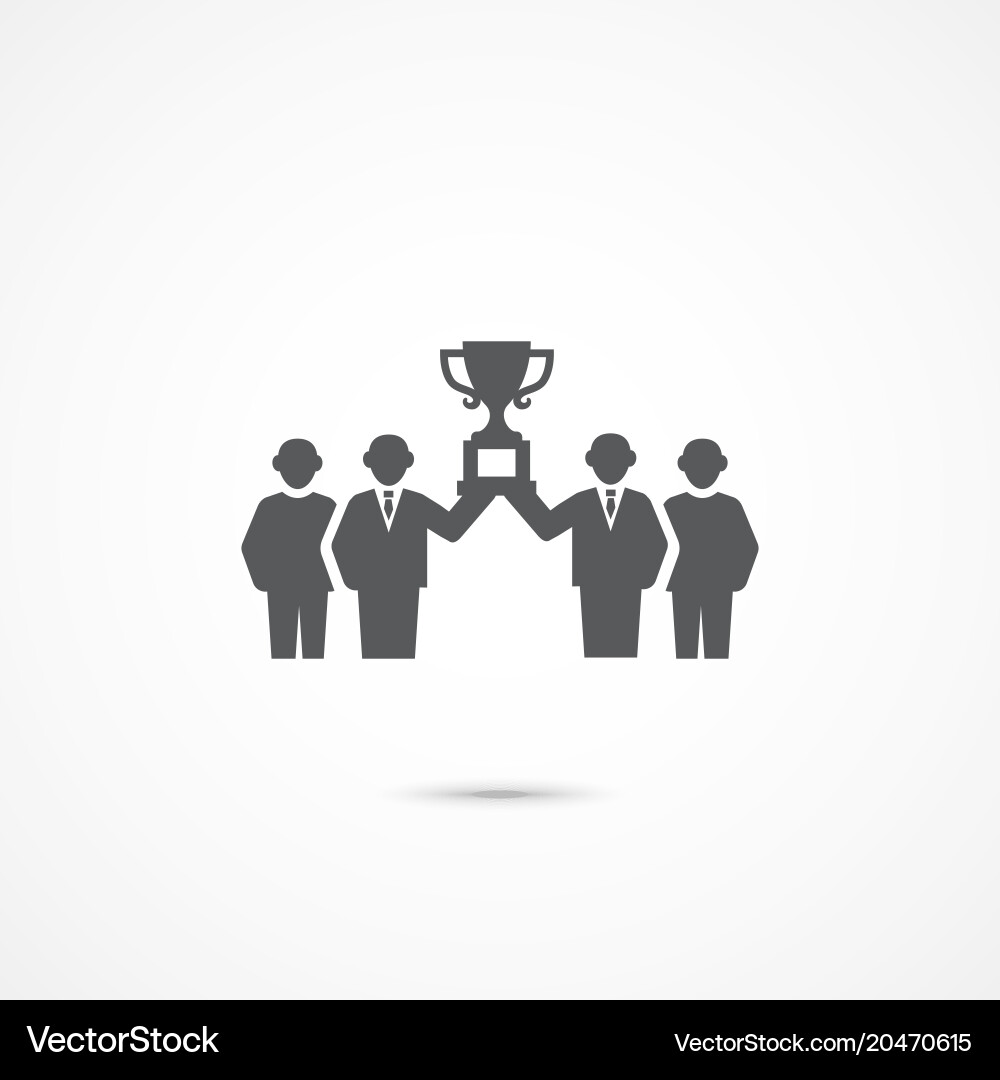 Teamwork Collaboration Icon Royalty Free Vector Image