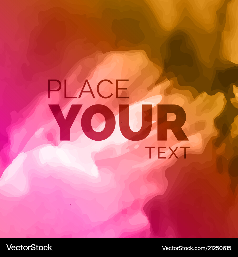 Watercolor template for your text Royalty Free Vector Image