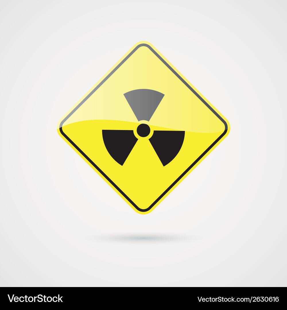 Abstract danger signal on a white background Vector Image