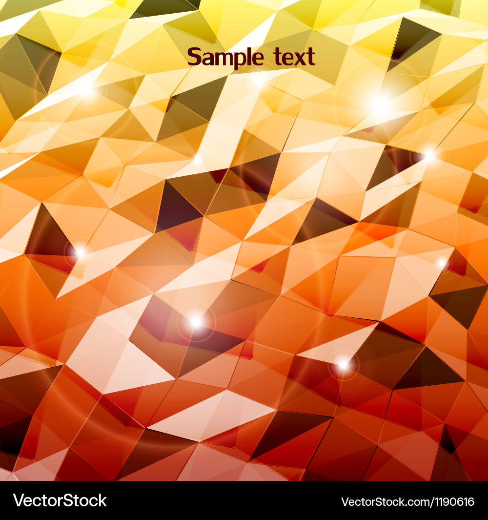 Abstract orange background combination of triangle