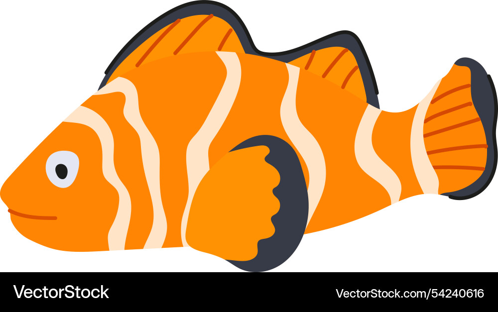 Aquarium exotic fish cartoon Royalty Free Vector Image