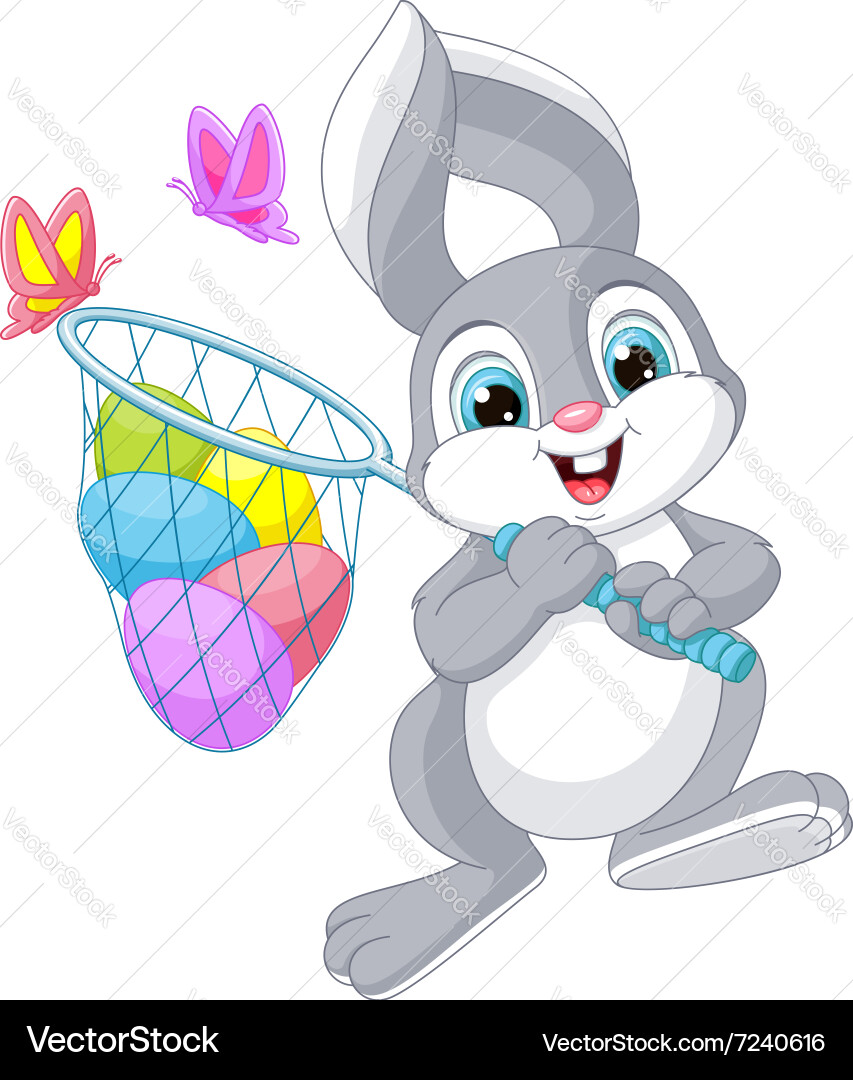 Easter rabbit Royalty Free Vector Image - VectorStock